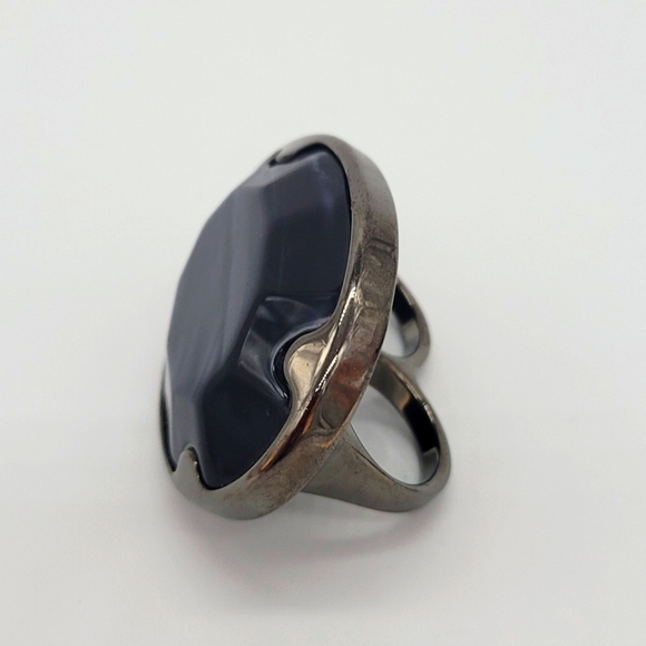 Vita Fede | Jewelry | Vita Fede Two Fingers Black Ring Purple Blue ...